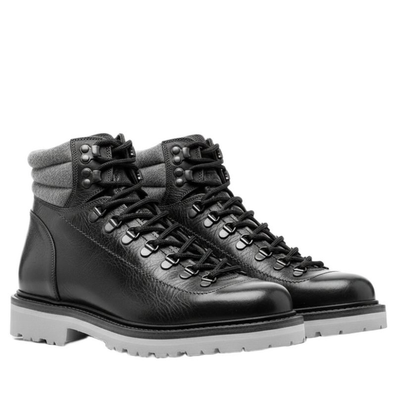 Padded Ankle Lace-Up boots
