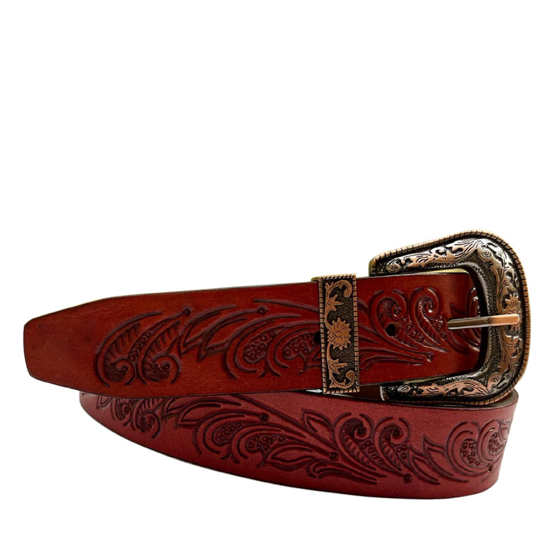 Progettista Cowboy Leather Belt Wine