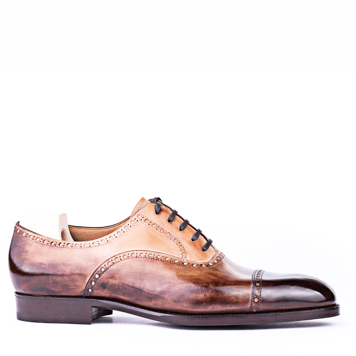 Premium Cap-Toe Leather Formal Oxford Shoes